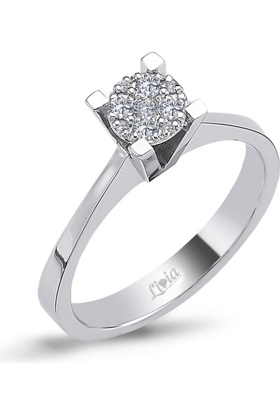 Livia 14 Ayar 0,13 ct. Pırlanta Tektaş Yüzük Livia 14 Ayar 0,13 ct. Pırlanta Tektaş Yüzük