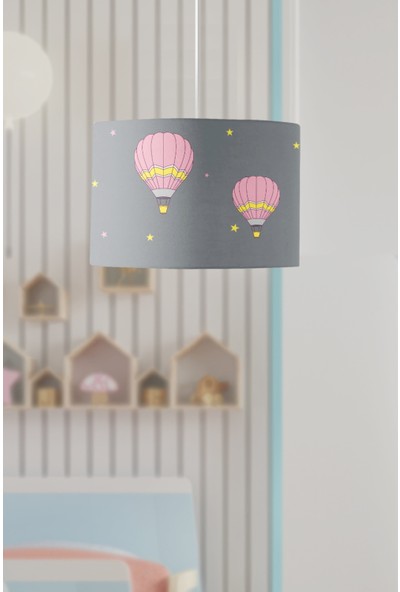 Milbay Uçan Pembe Balonlar Çocuk Odası Sarkıt Modeli Milbay Uçan Pembe Balonlar Çocuk Odası Sarkıt Modeli
