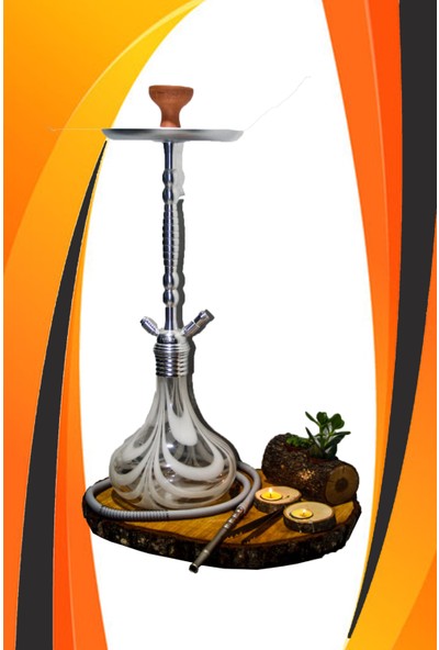 Cevher Ticaret Büyük Boy Paslanmaz Çelik Nargile Takımı Cevher Ticaret Büyük Boy Paslanmaz Çelik Nargile Takımı