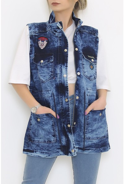 Muva Kot Yelek Buzmavi - 8943.1367. Muva Kot Yelek Buzmavi - 8943.1367.