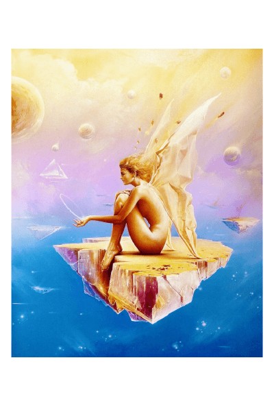 Ways Canvas Yukarıdaki Melek Sayılarla Boyama Seti Rulo 90 x 110 cm