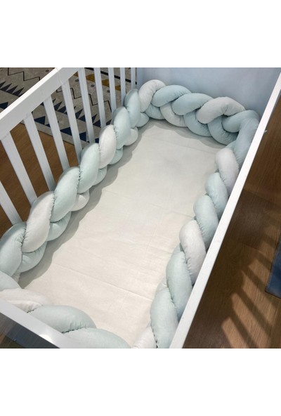 İlknur Bebe Yeşil&beyaz Üçlü Sarım Örgülü Bebek Beşik Kenar Korumalık 60X120 Beşikler Için Uygun İlknur Bebe Yeşil&beyaz Üçlü Sarım Örgülü Bebek Beşik Kenar Korumalık 60X120 Beşikler Için Uygun