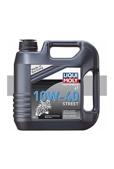 Liqui Moly 10W-40 Street 10W40 4t Sentetik Motor Yağı 4 Litre Liqui Moly 10W-40 Street 10W40 4t Sentetik Motor Yağı 4 Litre