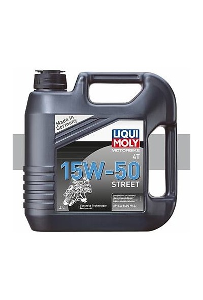 Liqui Moly 15W-50 Street 15W50 4t Sentetik Motor Yağı 4 Litre Liqui Moly 15W-50 Street 15W50 4t Sentetik Motor Yağı 4 Litre