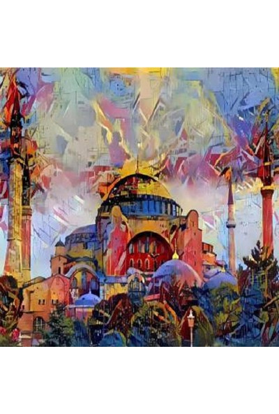 Parla Canvas Renkli Ayasofya Sayılarla Boyama Seti Kasnaklı 100 x 140 cm Parla Canvas Renkli Ayasofya Sayılarla Boyama Seti Kasnaklı 100 x 140 cm
