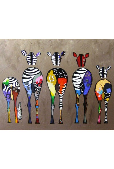 Parla Canvas Zebra Ailesi Sayılarla Boyama Seti Rulo 50 x 65 cm Parla Canvas Zebra Ailesi Sayılarla Boyama Seti Rulo 50 x 65 cm