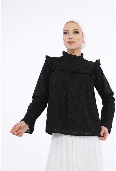 May Mara Kadın Brode Dokuma Gömlek