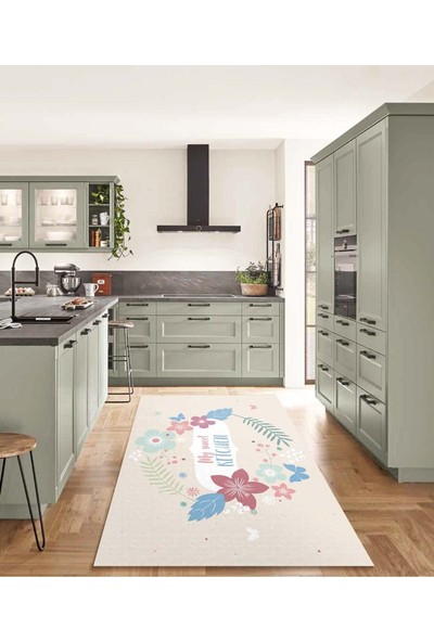 Milroma Dijital Baskı Mutfak Halısı