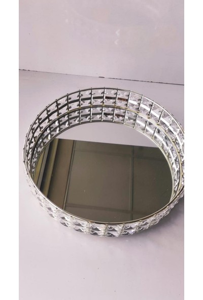 Kardelen Kristal Kristal Taşlı Tepsi