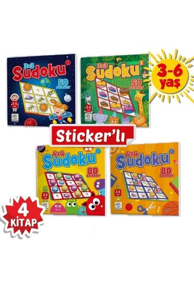 Sudoku Stickerlı 3-6 Yaş Sudoku Stickerlı 3-6 Yaş