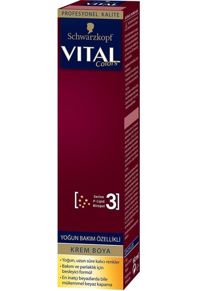 Vital Schwarzkopf Colors Krem Saç Boyası 5-0 Açık Kahve