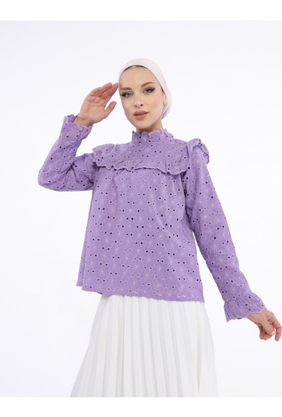 May Mara Kadın Brode Dokuma Gömlek