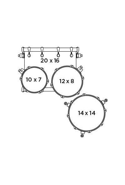 Mapex Yeni Saturn Akustik Davul (20-10-12-14FT) SR504XRQ