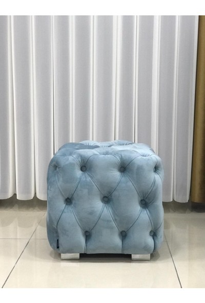 Demma Home Bella Buz Mavisi Kare Dekoratif Minder & Sandalye & Tabure & Koltuk & Bench & Puf Demma Home Bella Buz Mavisi Kare Dekoratif Minder & Sandalye & Tabure & Koltuk & Bench & Puf