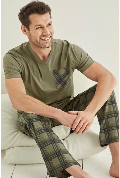 Aydoğan Erkek Süprem Kısa Kol Pijama Takımı 7916 - 1 Adet