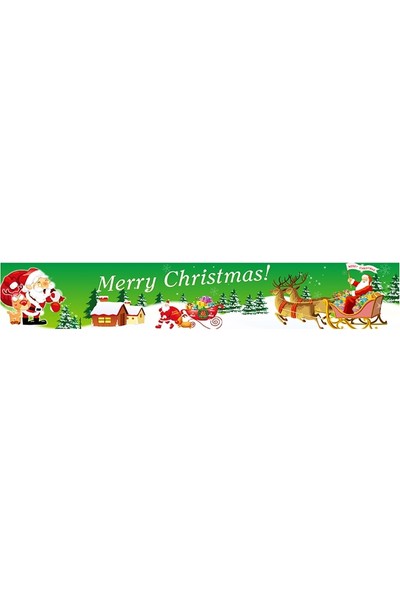 BDZ Mall Merry Christmas Banner Bahçe Garland Noel (Yurt dışından)