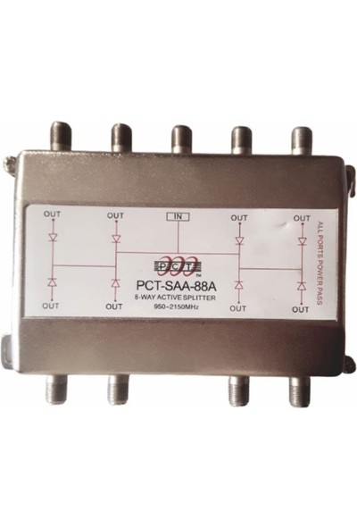 Pct Dıgıturk 8 Çıkış Spılıtter Orjinal Pct Dıgıturk 8 Çıkış Spılıtter Orjinal