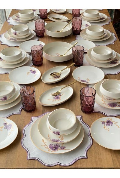 Rossev Yemek Takımı Moralia 83 Parça 12 Kişilik Rossev Yemek Takımı Moralia 83 Parça 12 Kişilik