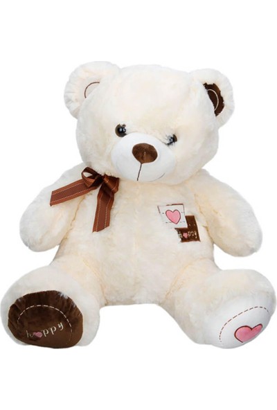Sunman Puffy Friends Kurdelalı Peluş Ayı - Krem Sunman Puffy Friends Kurdelalı Peluş Ayı - Krem