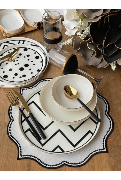 Rossev Yemek Takımı Modern Mistik 24 Parça 6 Kişilik Rossev Yemek Takımı Modern Mistik 24 Parça 6 Kişilik