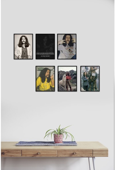 Takivis Barış Manço 6 Parça Mdf Tablo