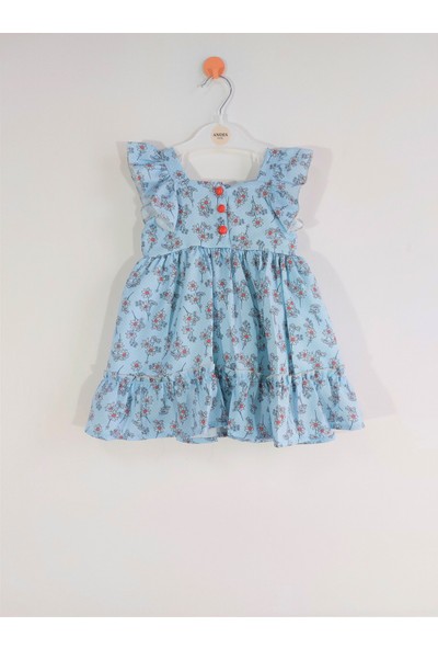 Ebruli Kids Çıtır Papatya Fırfırlı Elbise