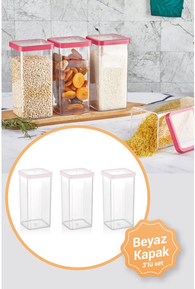 Luxmilard Easy Kapaklı Saklama Kabı Seti – 3 Adet 1,6 Lt. Luxmilard Easy Kapaklı Saklama Kabı Seti – 3 Adet 1,6 Lt.