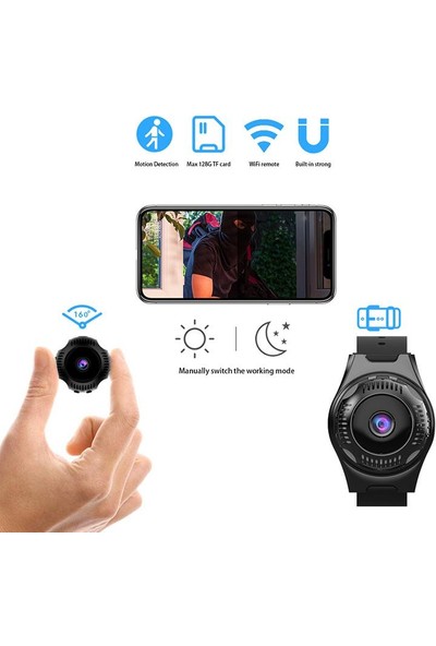 Nonggao FHD 1080P Mini Taşınabilir Kamera - Siyah (Yurt Dışından) Nonggao FHD 1080P Mini Taşınabilir Kamera - Siyah (Yurt Dışından)
