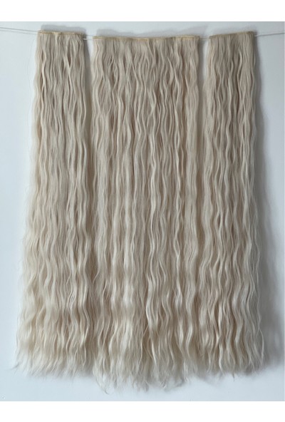 Fenomen Peruk Yarımay+2 Yan Soğuk Sarı 3'Lü Set Fenomen Peruk Yarımay+2 Yan Soğuk Sarı 3'Lü Set