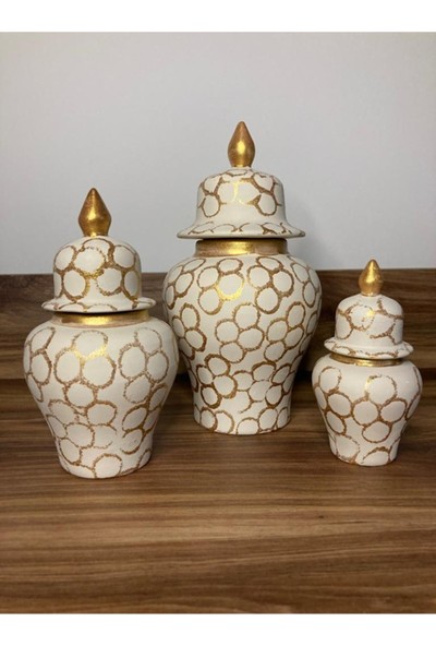 Vodooo Krem 3'lü Şah Küp Seti Vodooo Krem 3'lü Şah Küp Seti