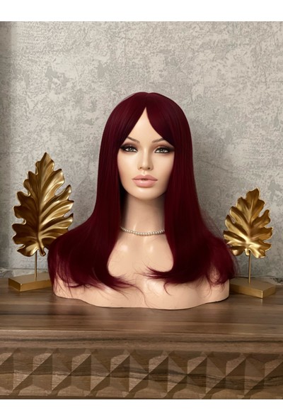 Fenomen Peruk Luxury Kızıl Perçemli Peruk