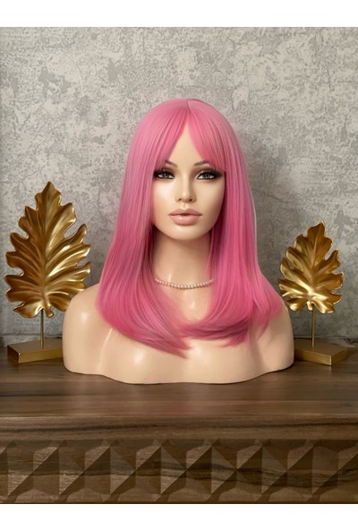 Fenomen Peruk Luxury Pink Pembe Kısa Model Fenomen Peruk Luxury Pink Pembe Kısa Model
