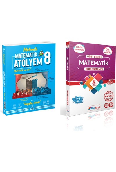 Arı Yayıncılık 8. Sınıf Matemito Matematik Atölyem + Köşe Bilgi Yayınları Özet Bilgili Matematik Soru Bankası (Ciltli) Arı Yayıncılık 8. Sınıf Matemito Matematik Atölyem + Köşe Bilgi Yayınları Özet Bilgili Matematik Soru Bankası (Ciltli)
