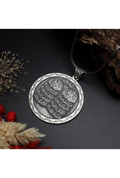 Sima Silver Gümüş Özel Tasarım Felak Nas Ayetel Kürsi Yazılı Dualı Sima Silver Gümüş Özel Tasarım Felak Nas Ayetel Kürsi Yazılı Dualı