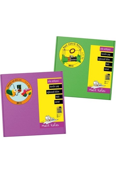 Mucit Kafası 2'li Kardeş Seti Yaratıcı Devreler ve Basit Elektrik Motoru NEO395 Mucit Kafası 2'li Kardeş Seti Yaratıcı Devreler ve Basit Elektrik Motoru NEO395