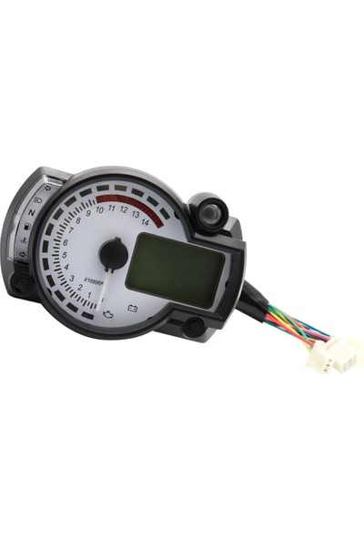 Blesiya Motosiklet LCD Dijital Kilometre Sayacı Metre Takometre Ölçer LED Cihazı (Yurt Dışından)