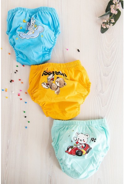 Katmirra Erkek Bebek 3'lü Erkek Bebek Alıştırma Külodu Katmirra Erkek Bebek 3'lü Erkek Bebek Alıştırma Külodu