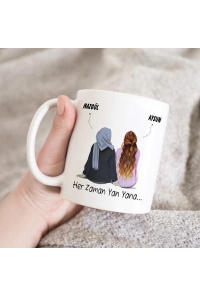 Cup Design Kişiye Özel 2'li Arkadaşlık Tasarımlı Kupa Bardak Cup Design Kişiye Özel 2'li Arkadaşlık Tasarımlı Kupa Bardak