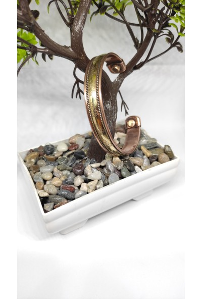 Still Accessory El Yapımı Buda Heykeli Motifli Hindistan-Nepal Tarz El Yapımı Bakır Bileklik 16 cm