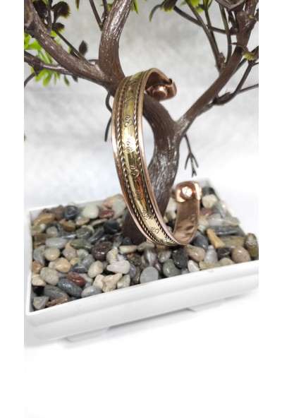 Still Accessory El Yapımı Motif Işlemeli Hindistan Tarz Bakır Bileklik 16 cm Still Accessory El Yapımı Motif Işlemeli Hindistan Tarz Bakır Bileklik 16 cm