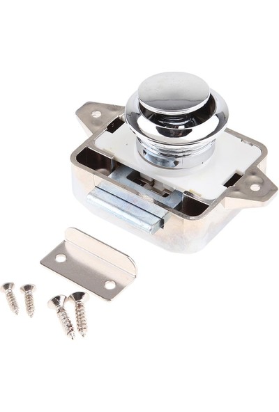 Blesiya Dolap Kilidi Anahtarsız Push Button Dolap Mandalı Için Rv / Motosiklet Gümüş (Yurt Dışından) Blesiya Dolap Kilidi Anahtarsız Push Button Dolap Mandalı Için Rv / Motosiklet Gümüş (Yurt Dışından)