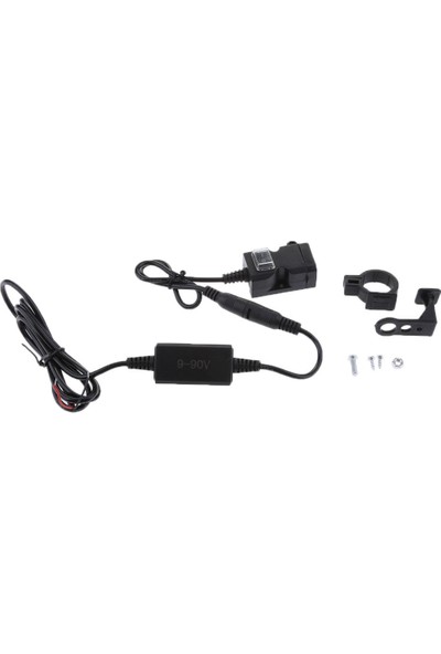 Blesiya Cep Telefonu Çift USB Şarj Motosiklet Scooter Için Su Geçirmez 9-90 V (Yurt Dışından) Blesiya Cep Telefonu Çift USB Şarj Motosiklet Scooter Için Su Geçirmez 9-90 V (Yurt Dışından)