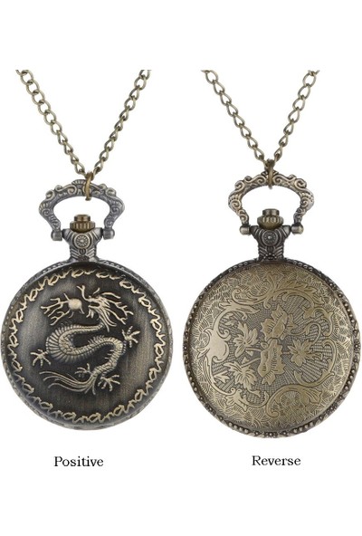 Keyfim Shop Retro Ejderha Kabartmalı Quartz Köstekli Saat Keyfim Shop Retro Ejderha Kabartmalı Quartz Köstekli Saat