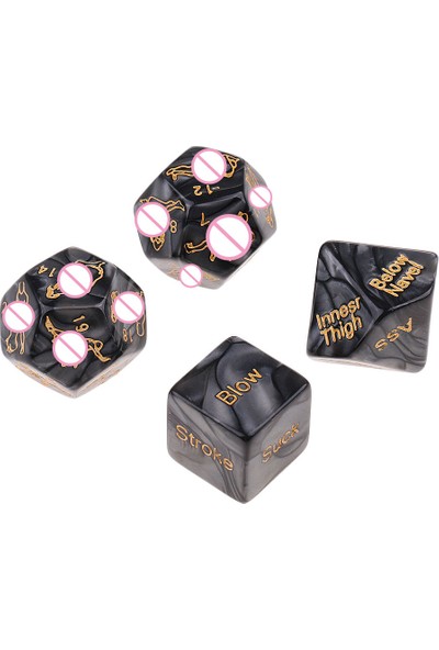 Blesiya 4x Siyah Oyunu Baharatlı Zar Glow Gece Çift Ön Seviyesi Oyuncak Yaramaz Hediye (Yurt Dışından) Blesiya 4x Siyah Oyunu Baharatlı Zar Glow Gece Çift Ön Seviyesi Oyuncak Yaramaz Hediye (Yurt Dışından)