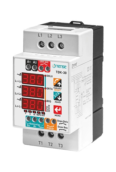 Tense Tdk-30 Trifaze Dalgıç Pompa Kontrol Rölesi Tense Tdk-30 Trifaze Dalgıç Pompa Kontrol Rölesi