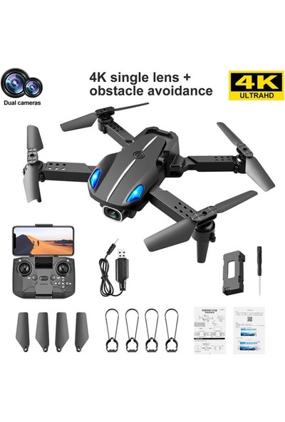 Dake KY907 Mini Drone 4K Hd Kamera Çift Lensli Engel Algılama 15 Dakikalık Uçuş Süresi Quadcopter Uçak - Siyah/4k Kamera (Yurt Dışından) Dake KY907 Mini Drone 4K Hd Kamera Çift Lensli Engel Algılama 15 Dakikalık Uçuş Süresi Quadcopter Uçak - Siyah/4k Kamera (Yurt Dışından)