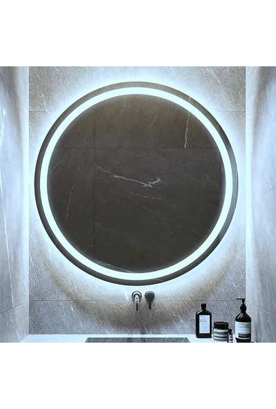 Nuun Dekor 80CM LED Işıklı Kumlamalı Banyo Lavabo Ofis Makyaj Kuaför Aynası Trafolu Prizli Nuun Dekor 80CM LED Işıklı Kumlamalı Banyo Lavabo Ofis Makyaj Kuaför Aynası Trafolu Prizli