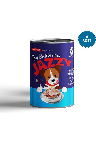 Dardanel Jazzy Köpek Maması Ton Balıklı 400G x 6 Adet Dardanel Jazzy Köpek Maması Ton Balıklı 400G x 6 Adet