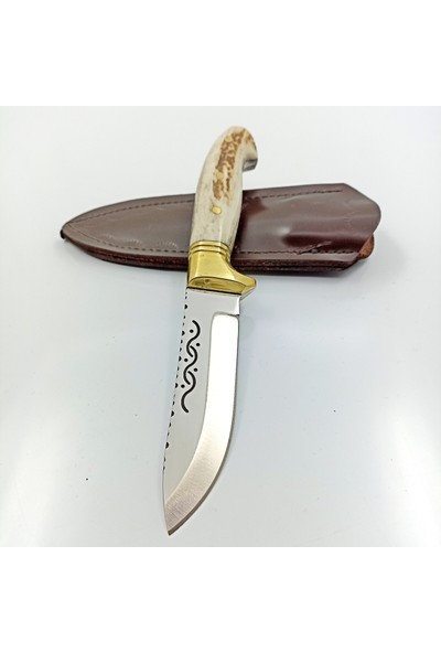 El Yapımı Kamp Bıçağı Geyik Boynuzu Kabzeli 23 cm Paslanmaz Av Bıçağı Deri Kılıflı Bıçak El Yapımı Kamp Bıçağı Geyik Boynuzu Kabzeli 23 cm Paslanmaz Av Bıçağı Deri Kılıflı Bıçak