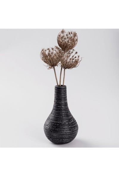 Lukka Home 2'li Beton Vazo Seti, Siyah Eskitme Mini Vazo Seti, Dekoratif Küçük Vazo Lukka Home 2'li Beton Vazo Seti, Siyah Eskitme Mini Vazo Seti, Dekoratif Küçük Vazo